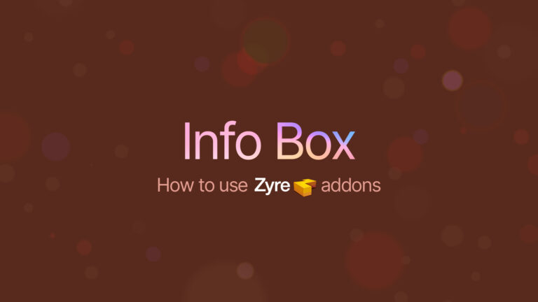 Info Box - Zyre-Demo
